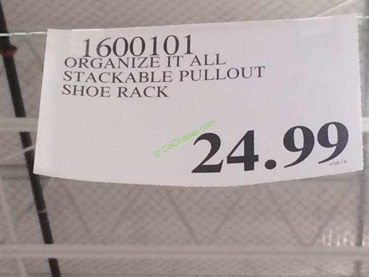 Costco-1600101-Organize- It-All-Stackable-Pullout-Shoe-Rack-tag ...