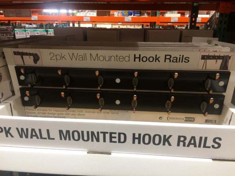 2PK Wall Mounted Hook Rail by Birdrock Home – CostcoChaser