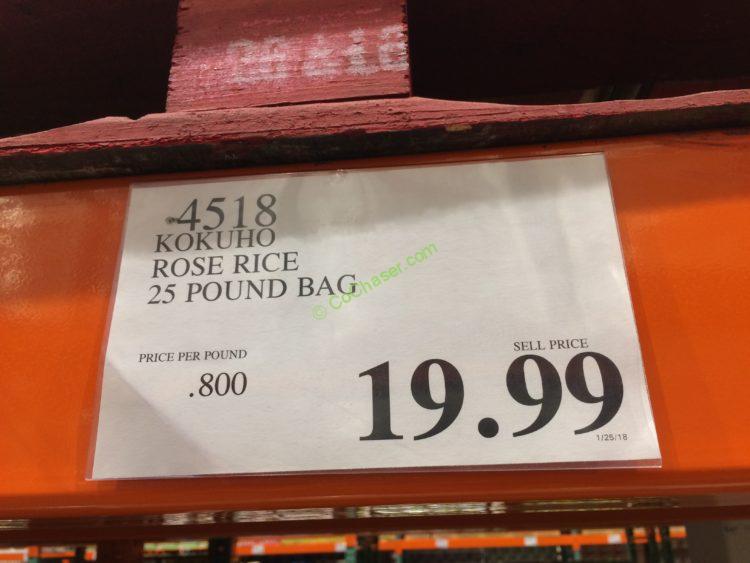 Kokuho Rose Rice 25 Pound Bag – CostcoChaser