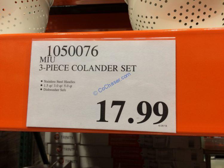 MIU 3-Piece Colanders Set – CostcoChaser