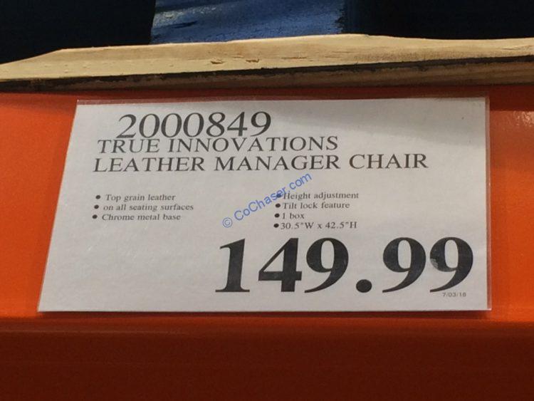 Costco-2000849-True-Innovations-Leather-Manager-Chair-tag – Costco Chaser