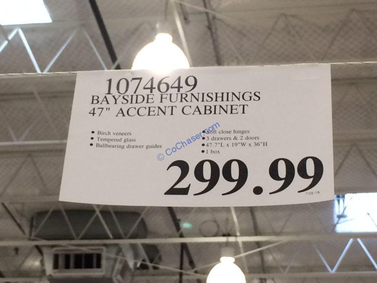Costco-1074649- Bayside-Furnishing-47-Accent-Cabinet-tag – CostcoChaser