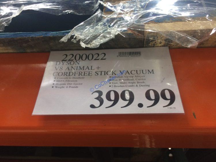 Costco-2200022-Dyson-V8-Animal –Cordless-Stick-Vacuum-tag – CostcoChaser