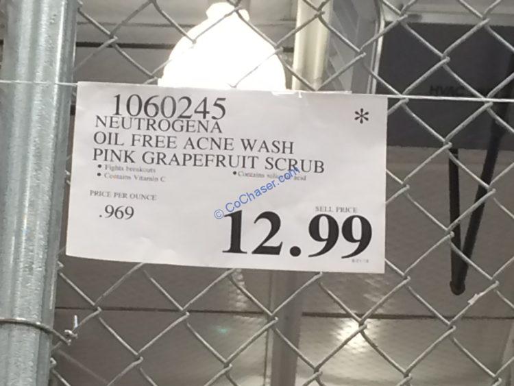 Costco-1060245-Neutrogena-Oil-Free-Acne-Wash Pink-Grapefruit-Scrub -tag ...