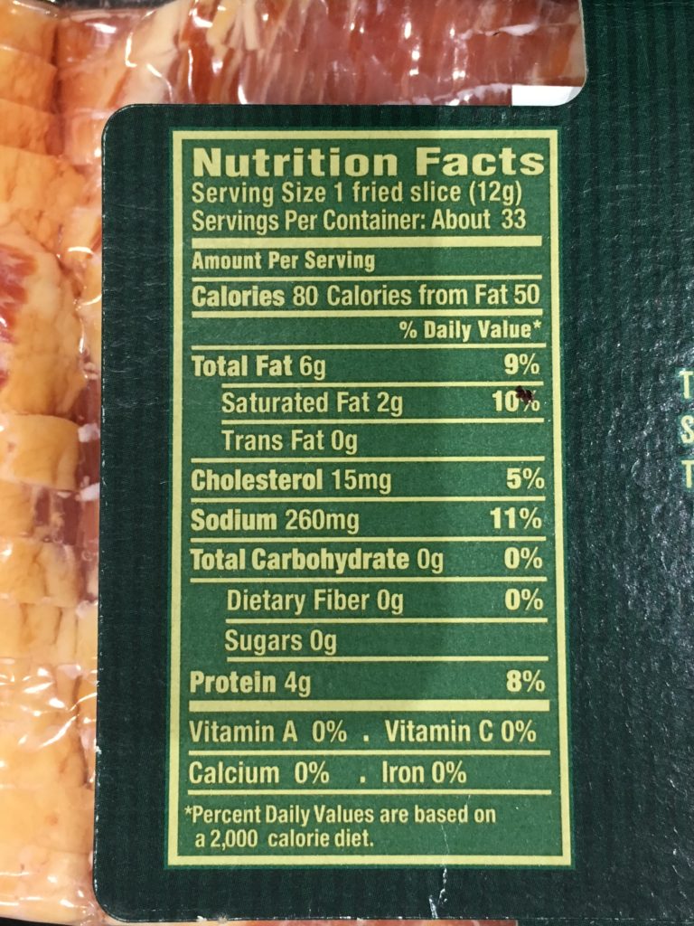 Costco-664313-Pure –Farms-Applewood-Smoked-Bacon–chart – CostcoChaser