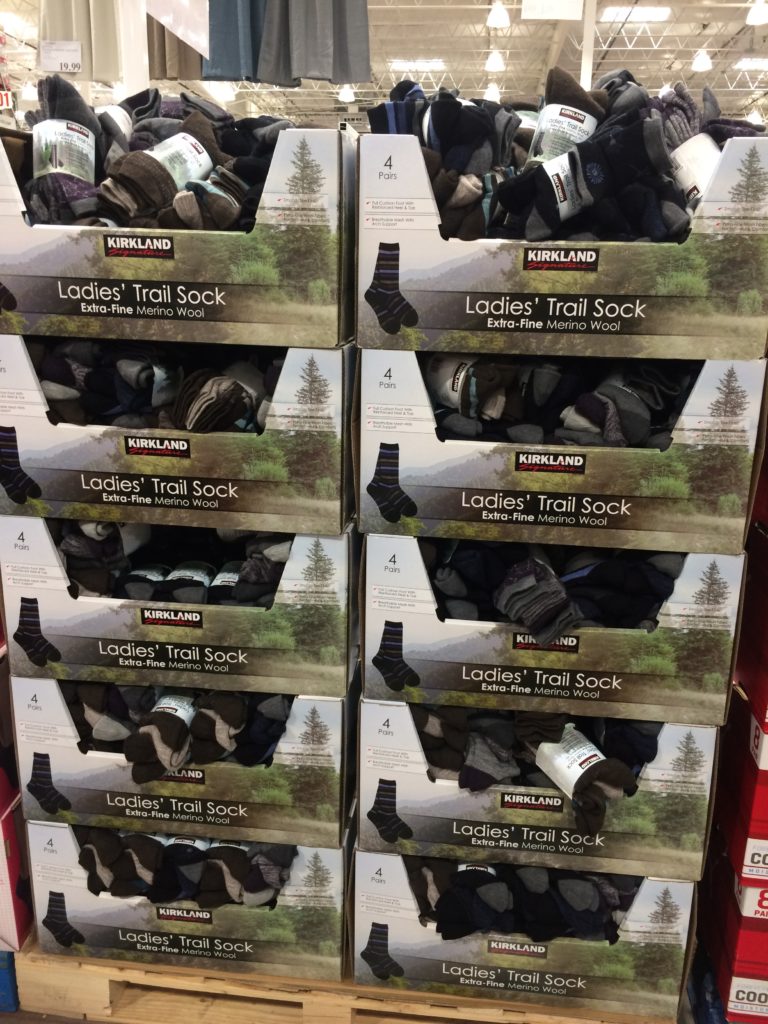 Kirkland Signature Ladies’ Extra Fine Merino Wool Sock, 4-pair – Costco ...