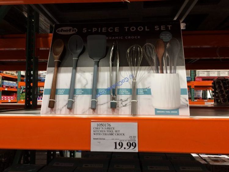 Chef’n 5-piece Kitchen Tool Set with Ceramic Crock – Costco Chaser