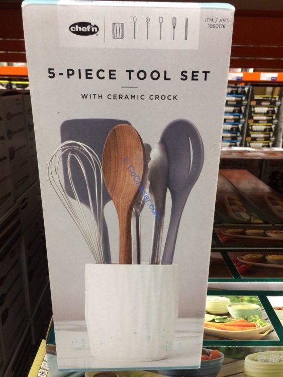 Chef’n 5-piece Kitchen Tool Set with Ceramic Crock – Costco Chaser