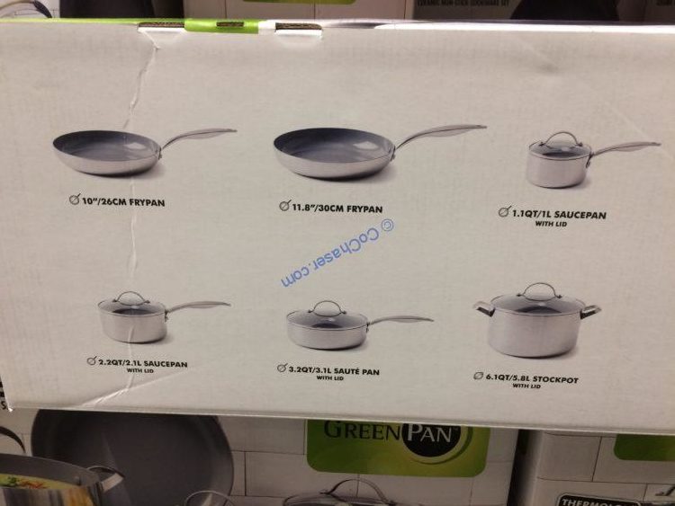 Greenpan 10PC Stainless Steel Nonstick Cookware Set – CostcoChaser