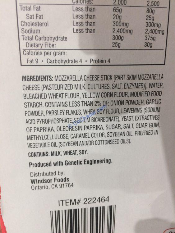 Petite Cuisine Mozzarella Sticks 4 Pound Box – Costco Chaser