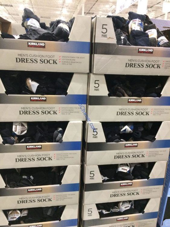 Kirkland Signature Men’s Dress Crew Sock 5 Pair – CostcoChaser