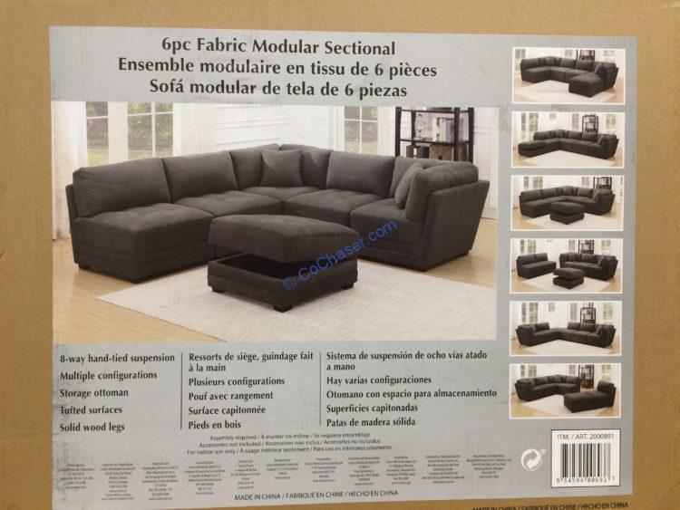 6-piece Fabric Modular Sectional – CostcoChaser
