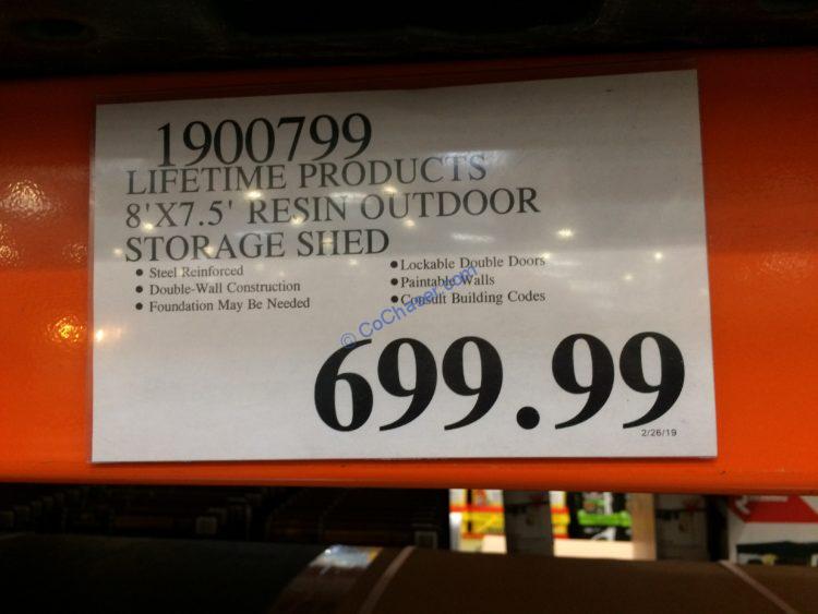 Costco-1900799-Lifetime-Products-Resin-Outdoor-Storage-Shed-tag ...