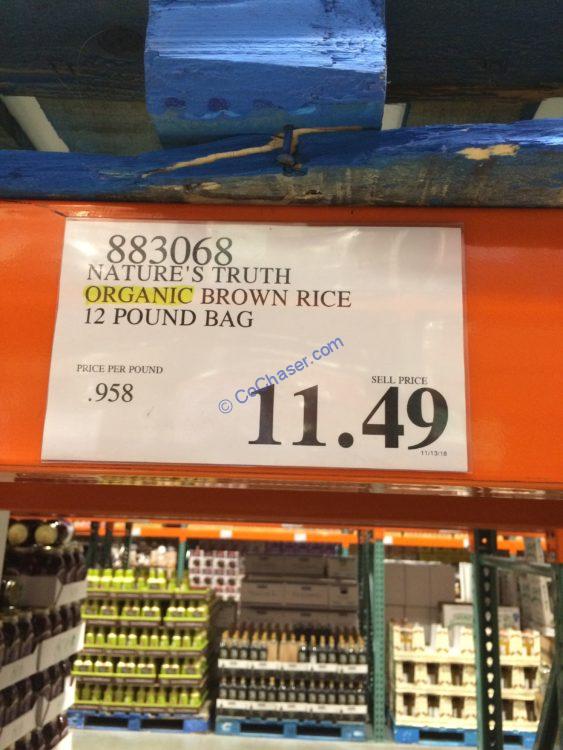 Costco-883068-Natures-Truth-Organic-Brown-Rice-tag – Costco Chaser