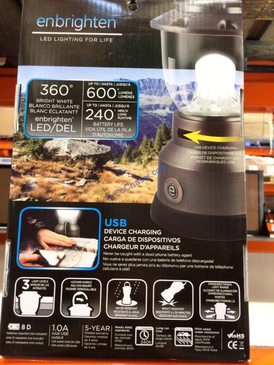 Enbrighten LED Lantern with USB Port – Costco Chaser