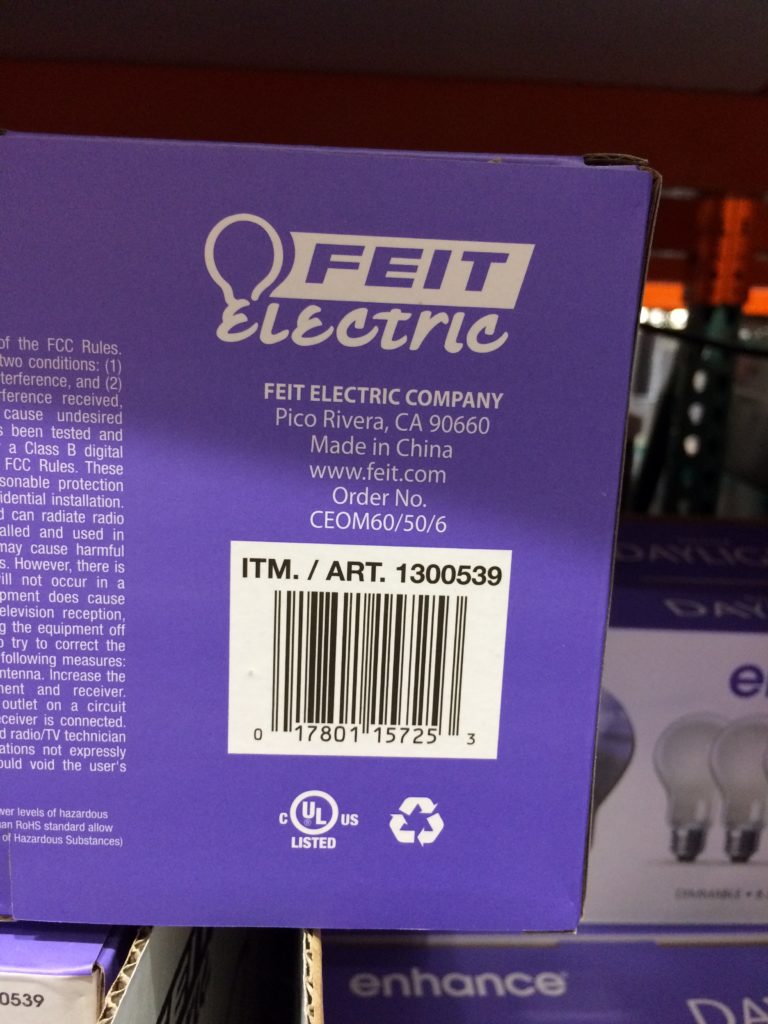 Coscoto-1300539-Feit-Electric-LED-60W-Replacement-Daylight-bar ...