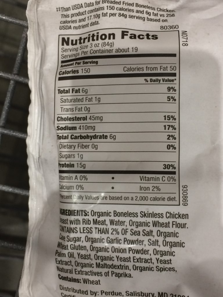 Costco-1156846-Perdue-Organic-Chicken-Chunks-chart – CostcoChaser