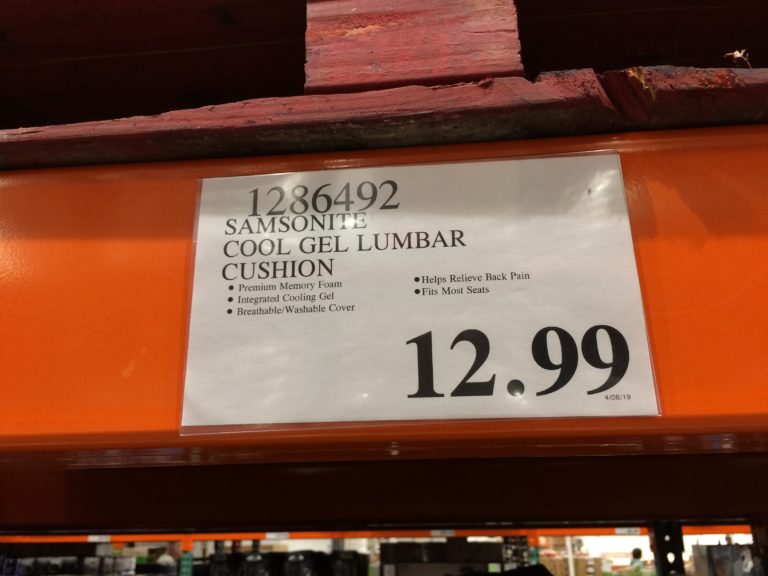 Costco-1286492-Samsonite-Cool-Gel-Lumbar-Cushion-tag – CostcoChaser