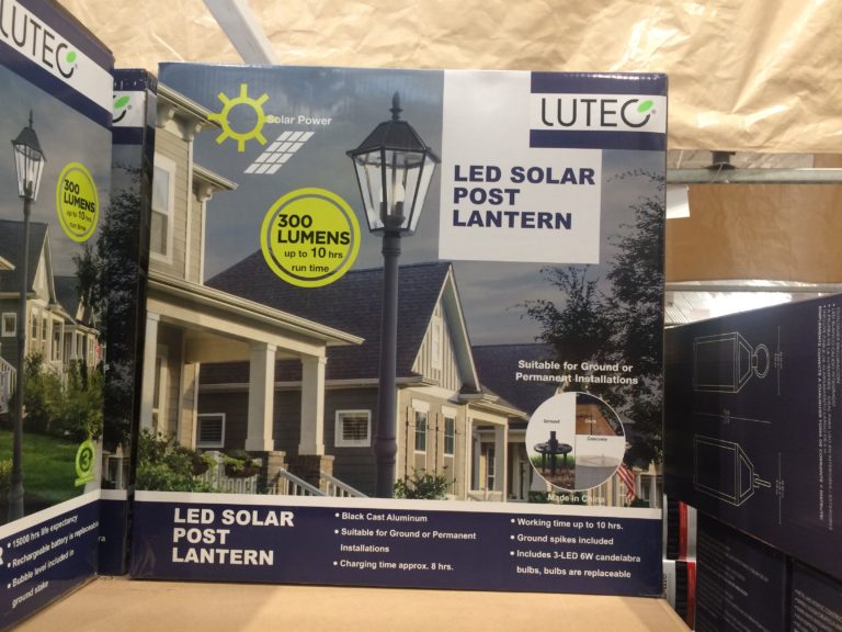 Lutec LED Solar Post Lantern – CostcoChaser