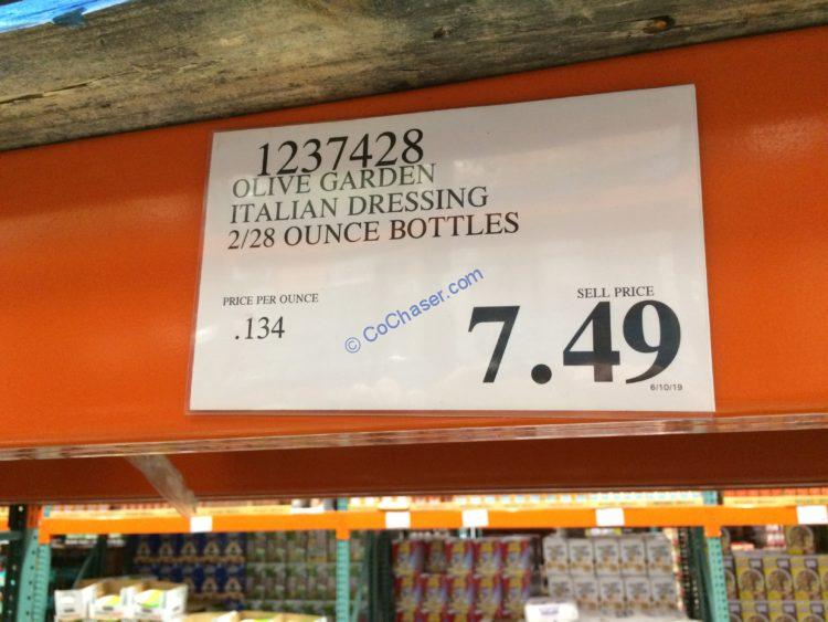 Costco-1237428-Olive-Garden-Italian-Dressing-tag – CostcoChaser