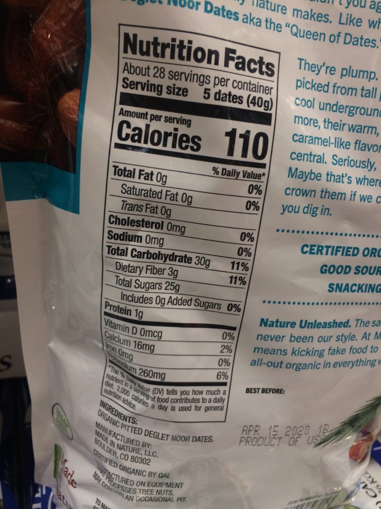 Costco-1312346-Made-in-Nature-Organic-Dates-chart – CostcoChaser