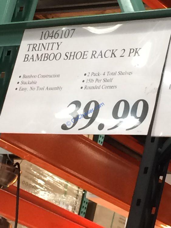 Costco-1046107-TRINITY-Bamboo-Shoe-Rack-tag – Costco Chaser