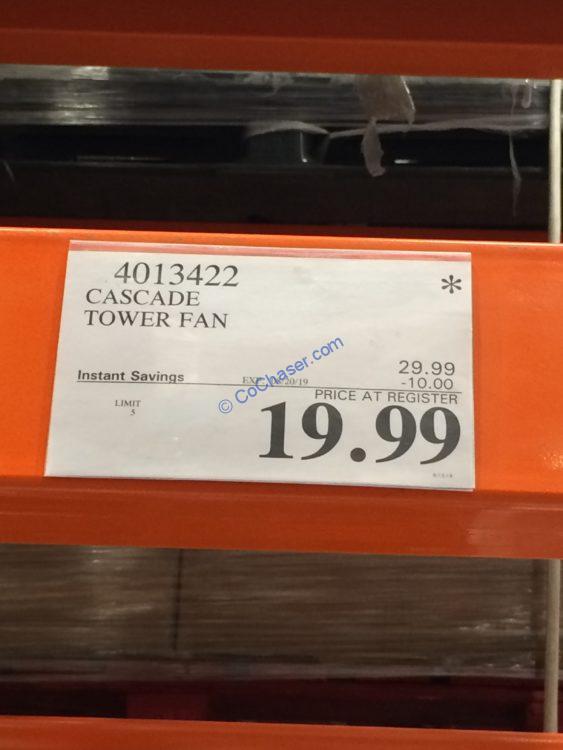 Costco-4013422-Cascade-Tower-Fan-tag – Costco Chaser