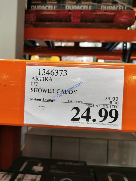 Costco-1346373-Artika-U2-Shower-Caddy-tag – Costco Chaser