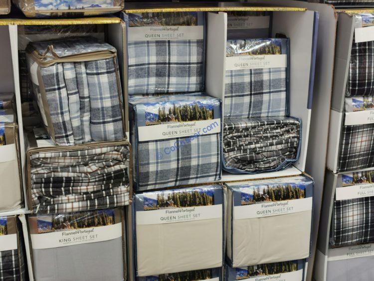 Flannel 4PC Sheet Set Full Queen And King CostcoChaser