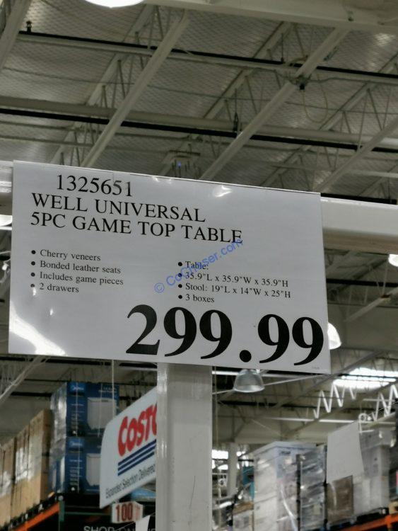 Well Universal 5Pc Game Top Table Set, Model – GIAU