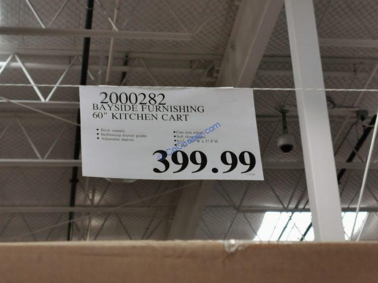 Costco-2000282-Bayside-Furnishing-60-Kitchen-Cart-tag – Costco Chaser