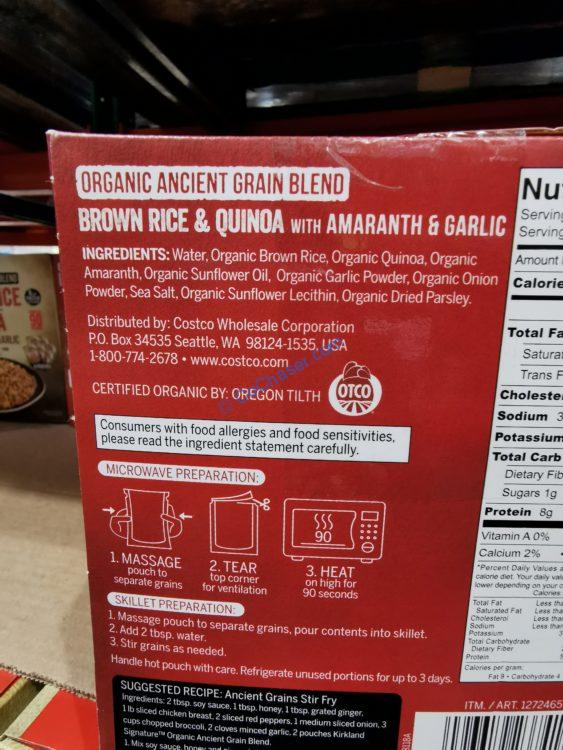 Kirkland Signature Organic Brown Rice & Quinoa, 8.5 oz, 6-count ...