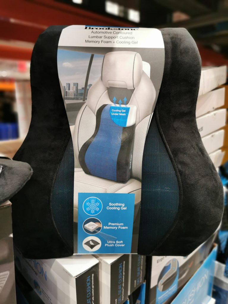Brookstone Contoured Lumbar Cushion with Cooling Gel – CostcoChaser