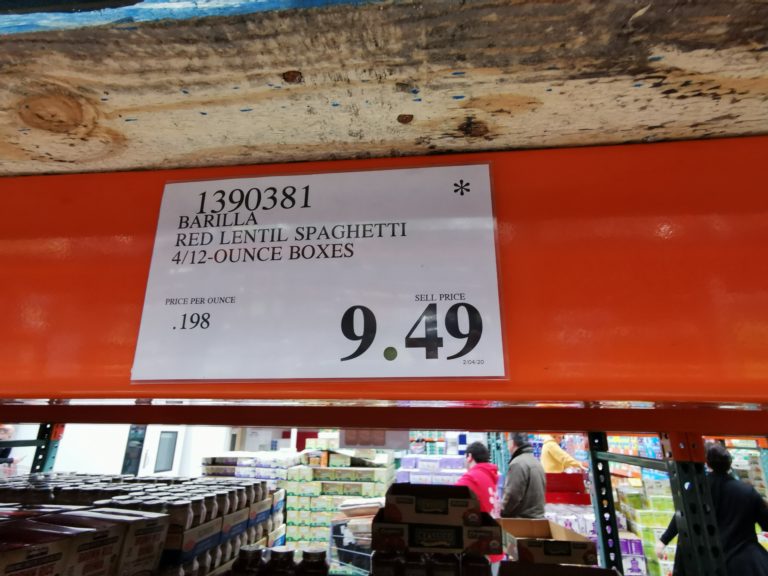 Costco-1390381-Barilla-Red-Lentil-Spaghetti-tag – CostcoChaser