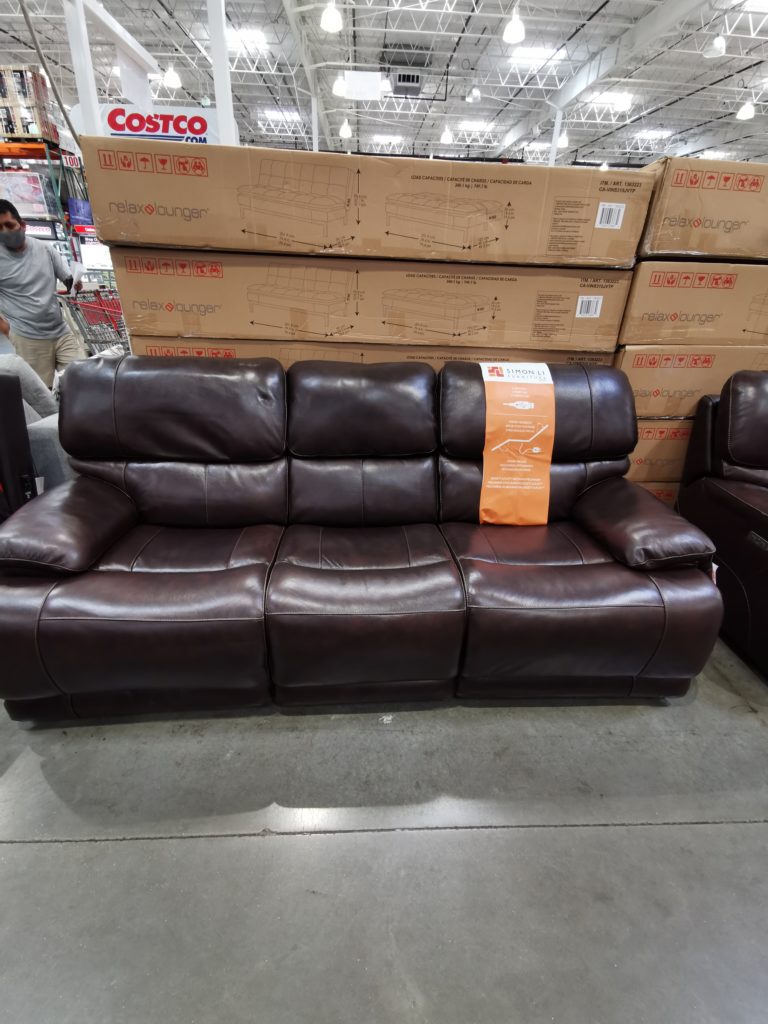 Simon Li Leather Power Sofa & Loveseat with Power Headrests – CostcoChaser