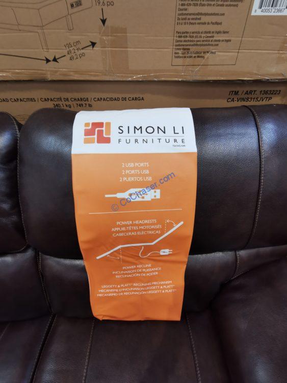 Simon Li Leather Power Sofa & Loveseat with Power Headrests – CostcoChaser