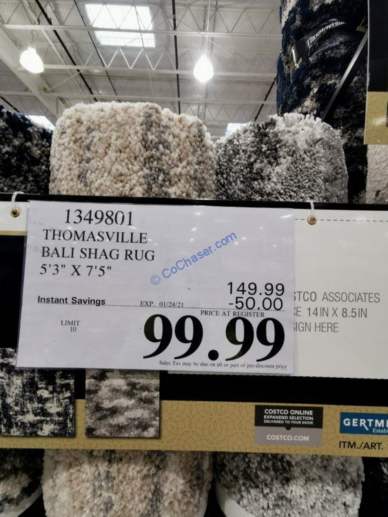 Thomasville Bali Shag Rug 5’3” X 7’5” – CostcoChaser