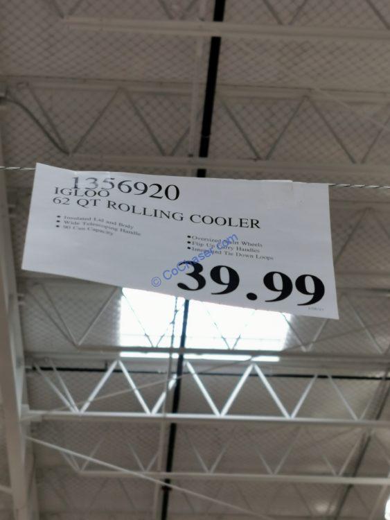 Costco-1356920-Igloo-MaxCold-Latitude-62Quart-Rolling-Cooler-tag ...