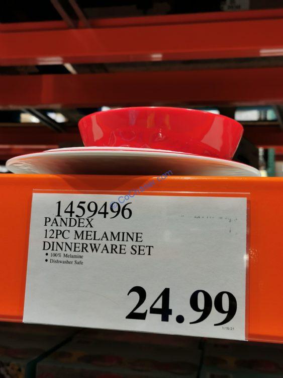 Costco-1459496-Pandex-12-piece-Melamine-Dinnerware-Set-tag – Costco Chaser