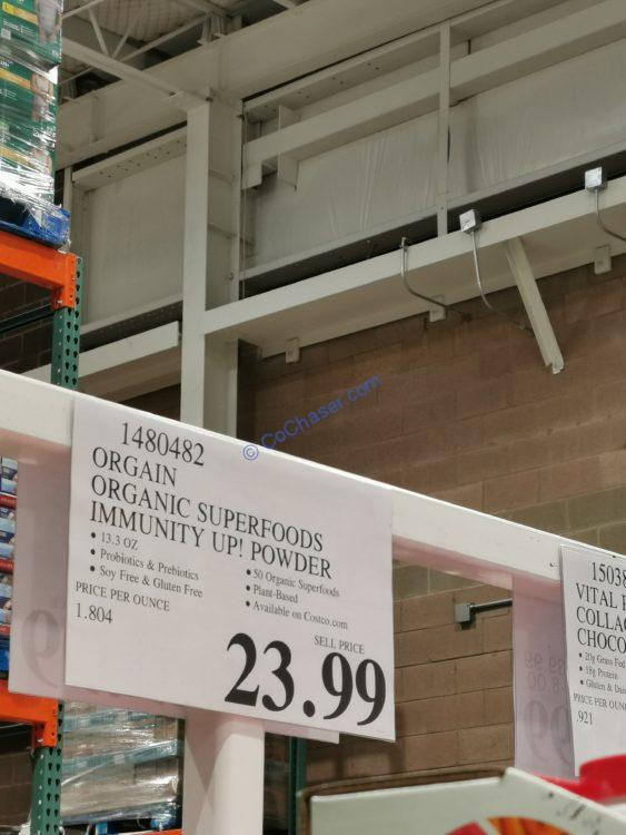 Orgain Organic Superfoods IMMUNITY UP Powder 13.3 OZ – Costco Chaser
