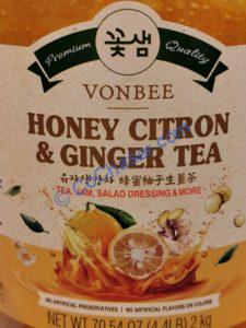 Vonebee Honey Citron Ginger Tea 70.54 OZ Container – Costco Chaser