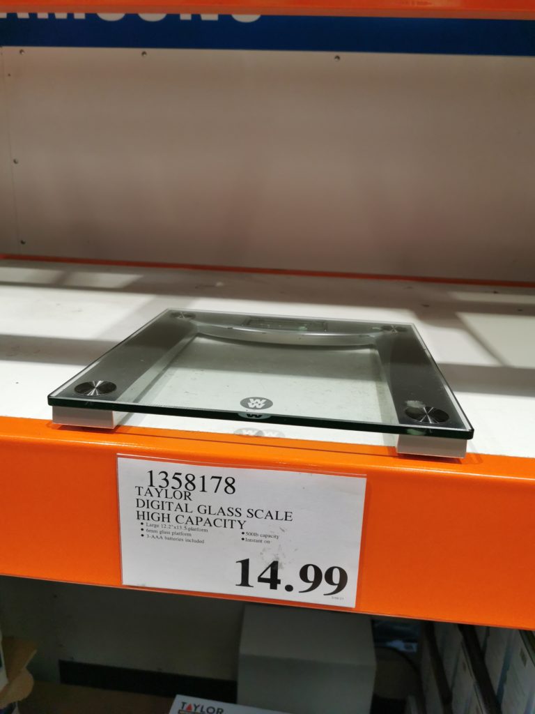 Taylor Digital Glass Scale High Capacity, Model# 5272397 – CostcoChaser