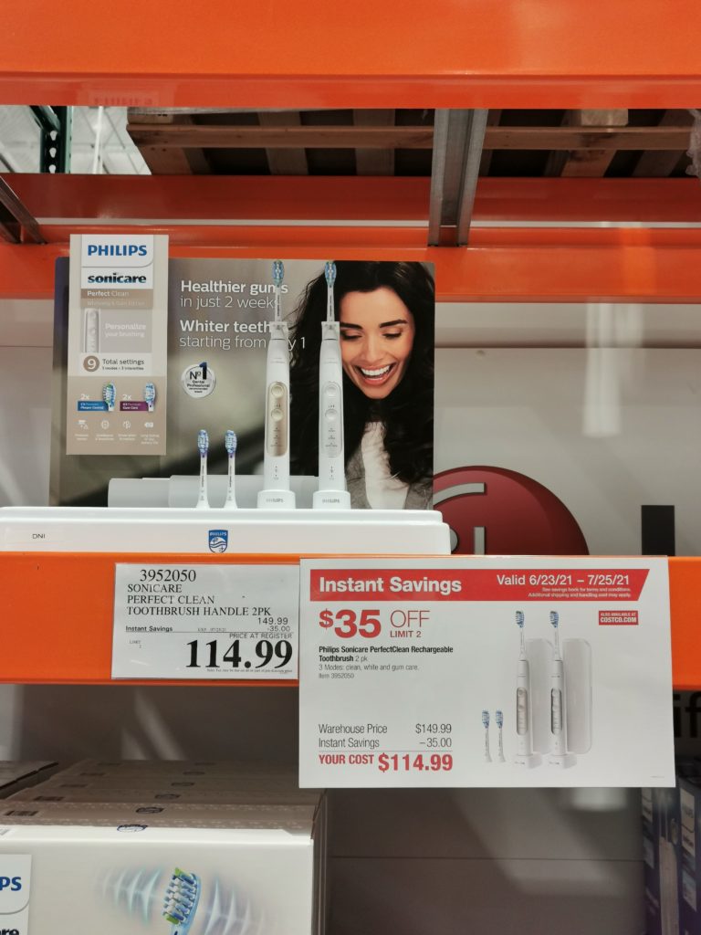 Philips Sonicare PerfectClean Rechargeable Toothbrush, 2-pack ...