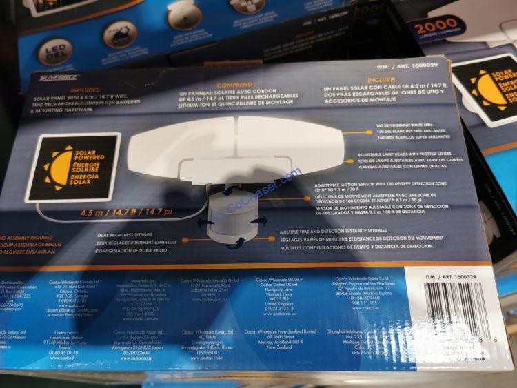 Sunforce Solar Motion Security Light, Model #82193 – CostcoChaser