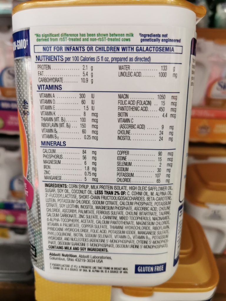 Costco-1152789-Similac-PRO-Sensitive-HMO-Infant-Formula-chart ...
