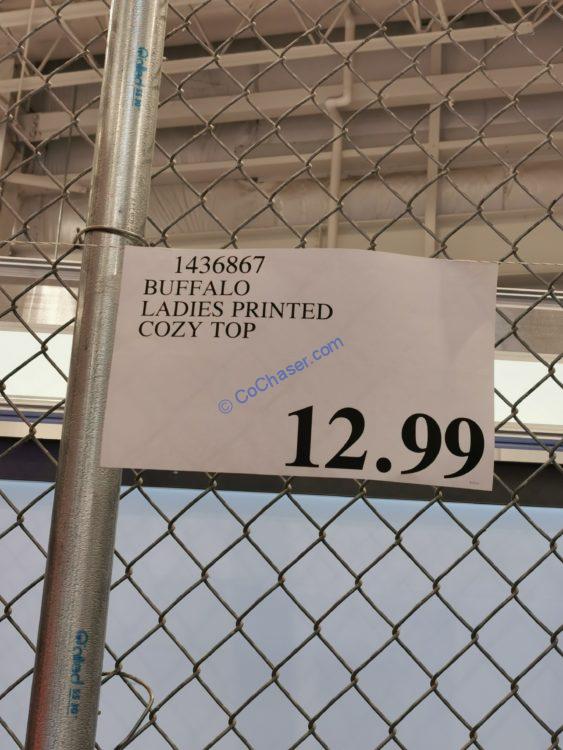 Costco-1436867-Buffalo-Ladies-Printed-Cozy-Top-tag – Costco Chaser