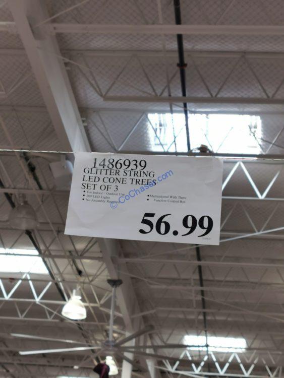 Glitter String LED Cone Trees Set of 3 – CostcoChaser