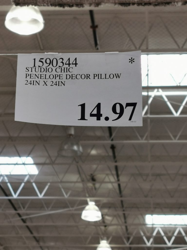 Costco-1590344-Studio-Chic-Penelope-Décor-Pillow-tag – CostcoChaser