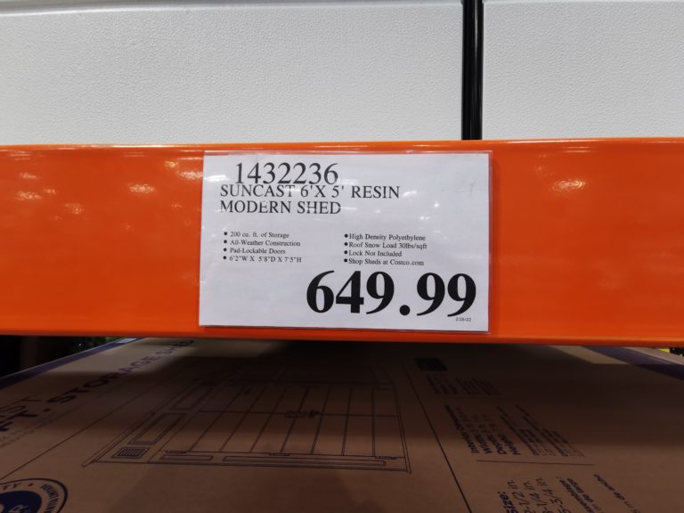 Costco-1432236-Suncast 6-5 Resin-Modern-Shed-tag – CostcoChaser