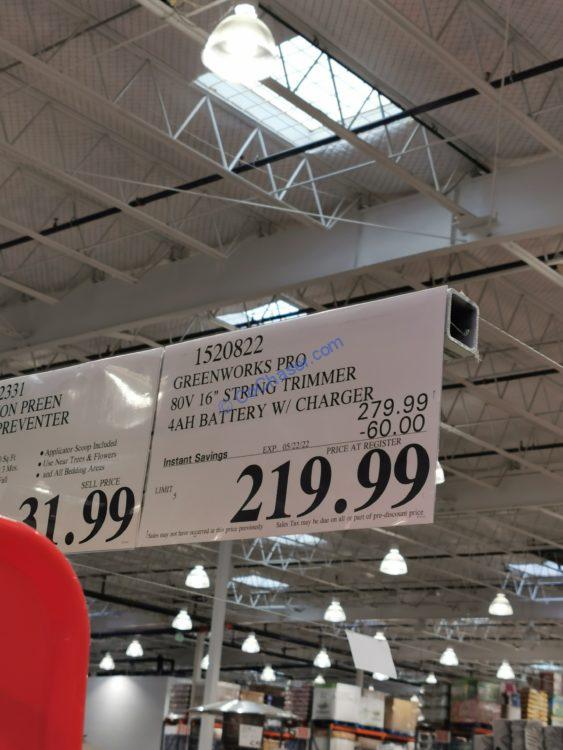 Costco-1520822-Greenworks-Pro-80V-16-String-Trimmer-tag – Costco Chaser